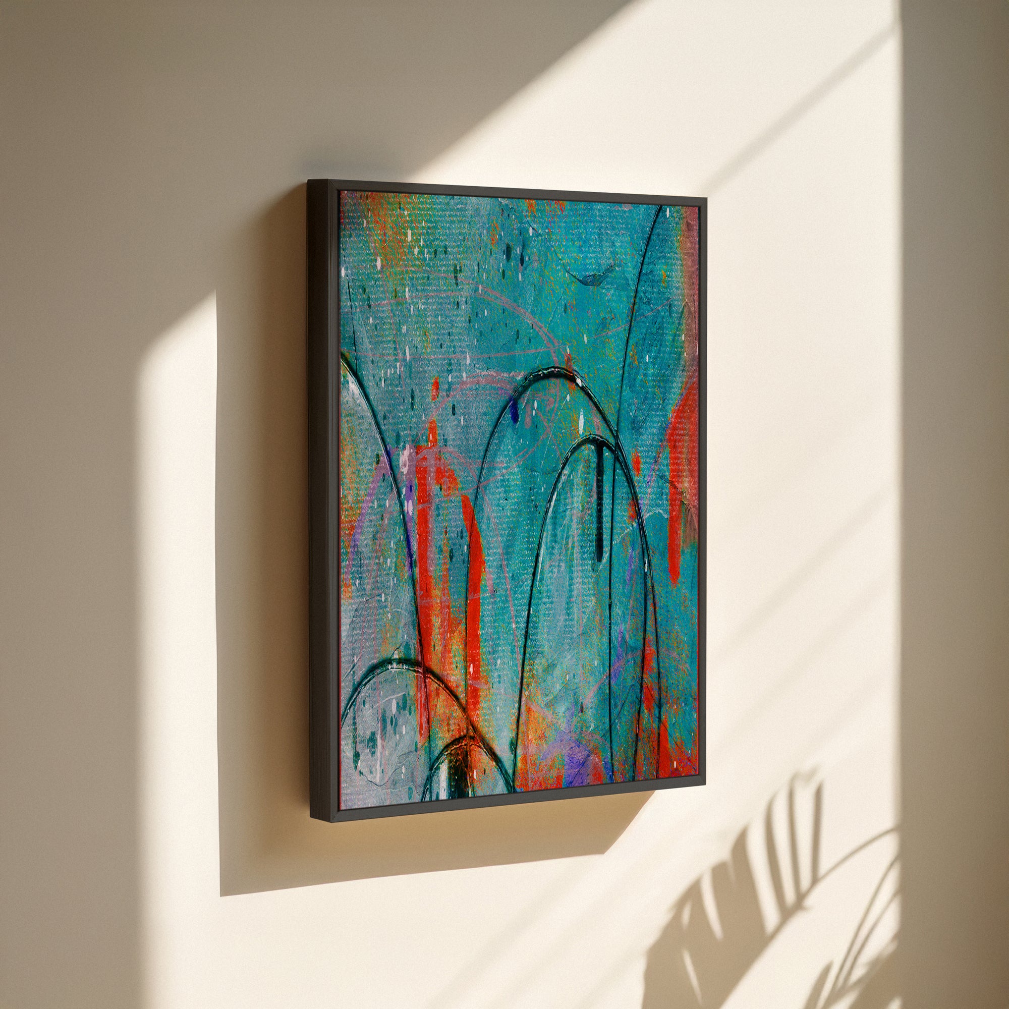 Slashed - Vertical Canvas Wall Art - Vybe Interior