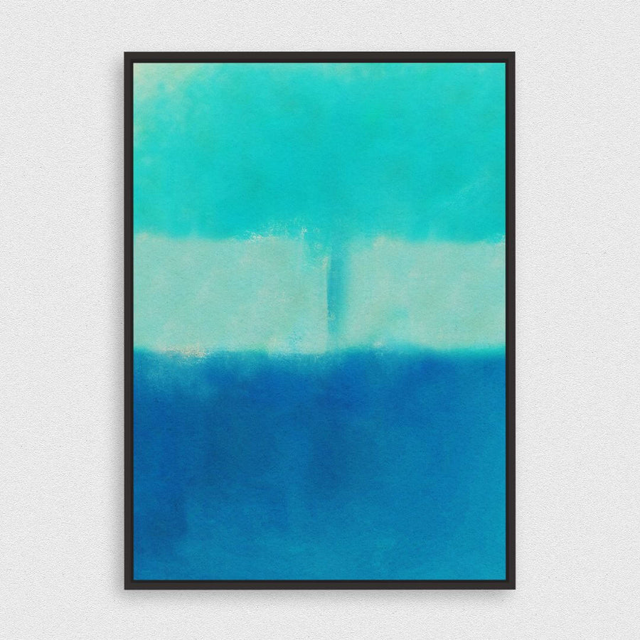 Blue Film - Vertical Canvas Wall Art - Vybe Interior