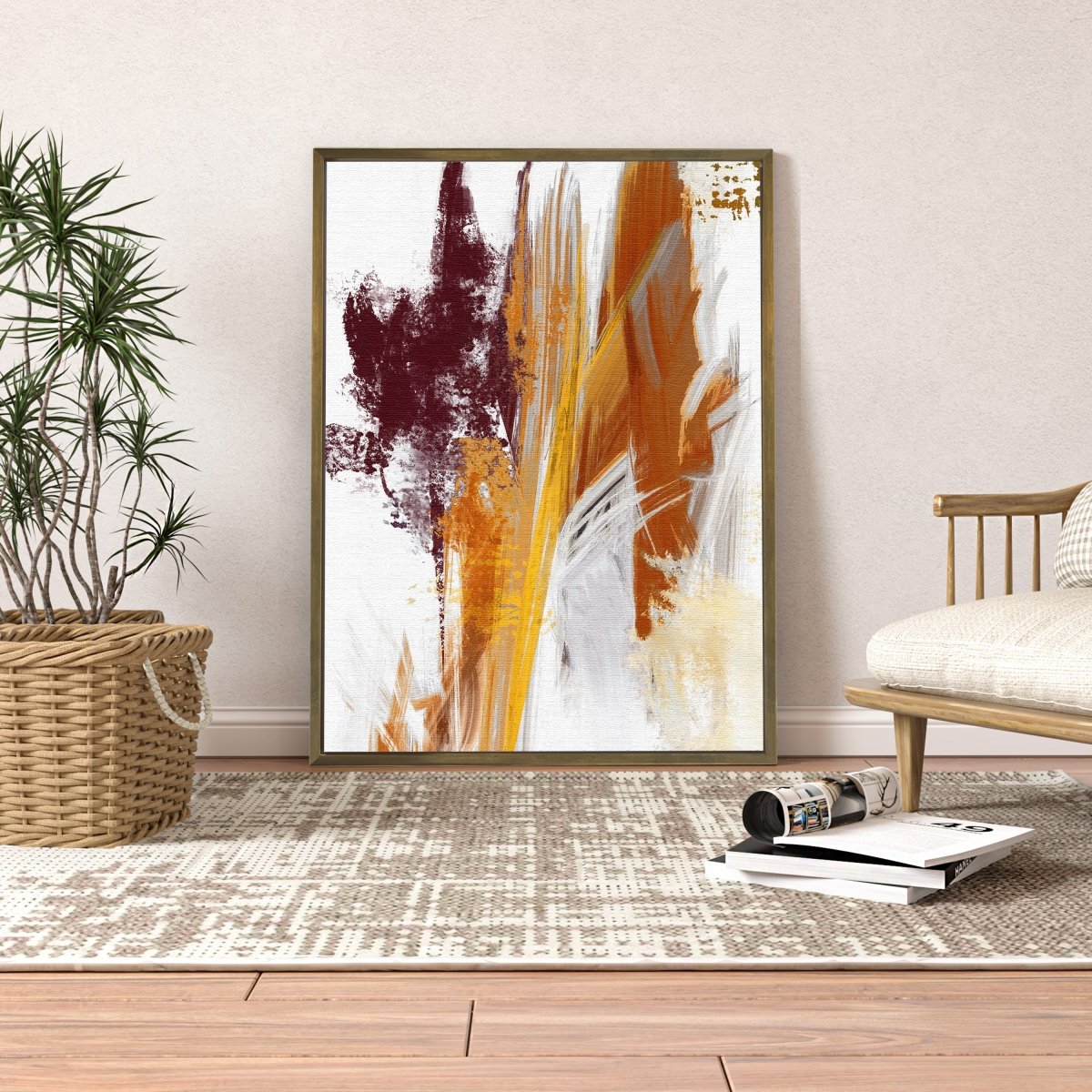 Colorful Abstract - Vertical Canvas Wall Art - Vybe Interior