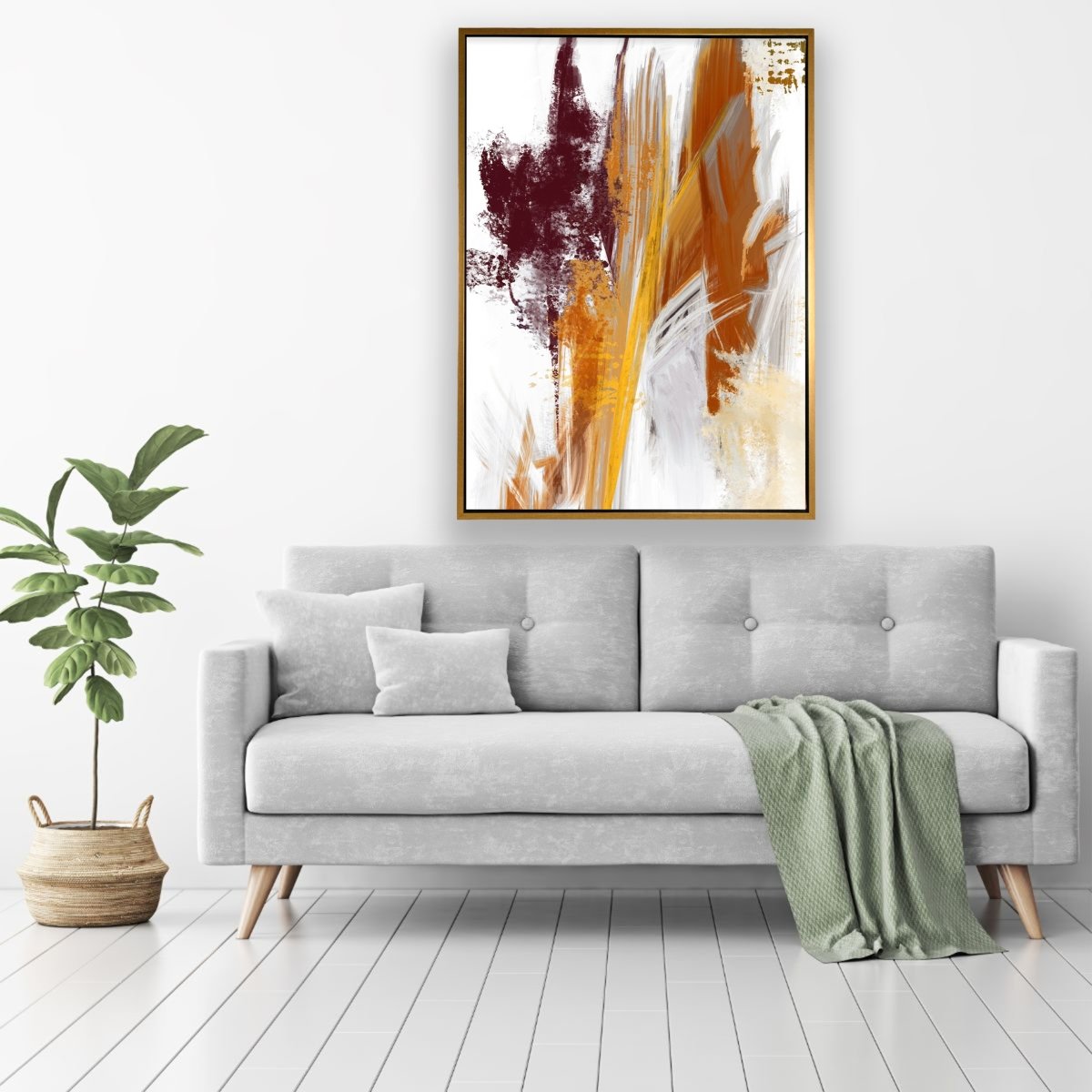 Colorful Abstract - Vertical Canvas Wall Art - Vybe Interior