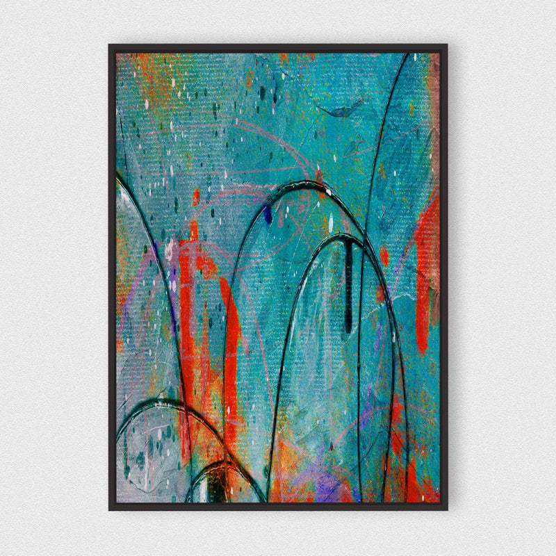Slashed - Vertical Canvas Wall Art - Vybe Interior