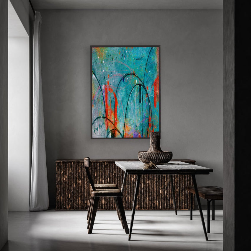 Slashed - Vertical Canvas Wall Art - Vybe Interior