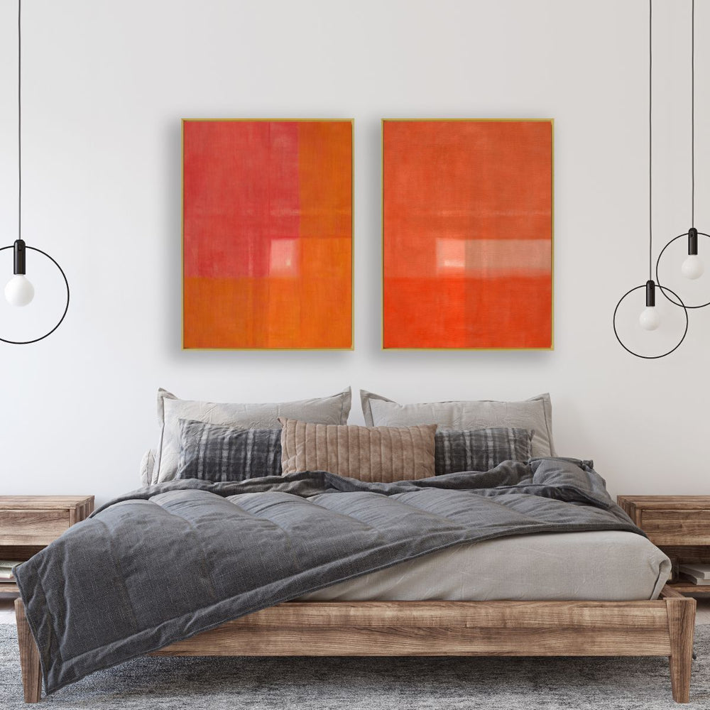 Sunshine Canvas - 2-piece Canvas Wall Art - Vybe Interior