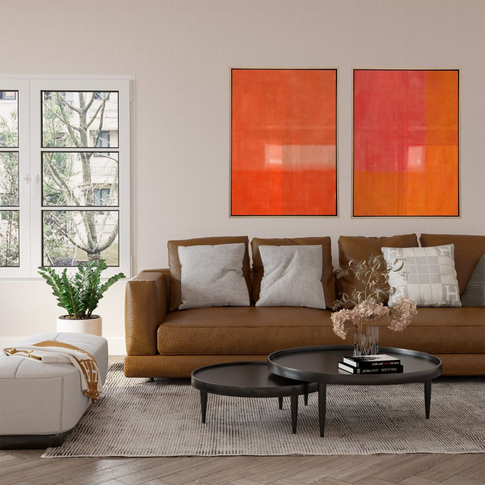 Sunshine Canvas - 2-piece Canvas Wall Art - Vybe Interior